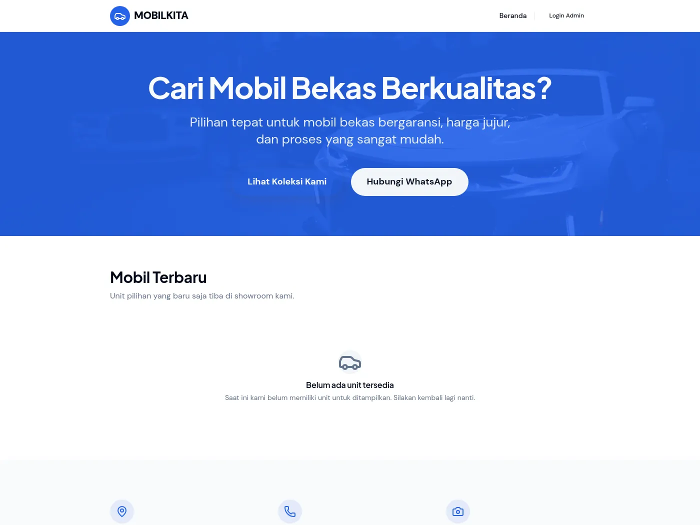 Simple Used Car Showroom