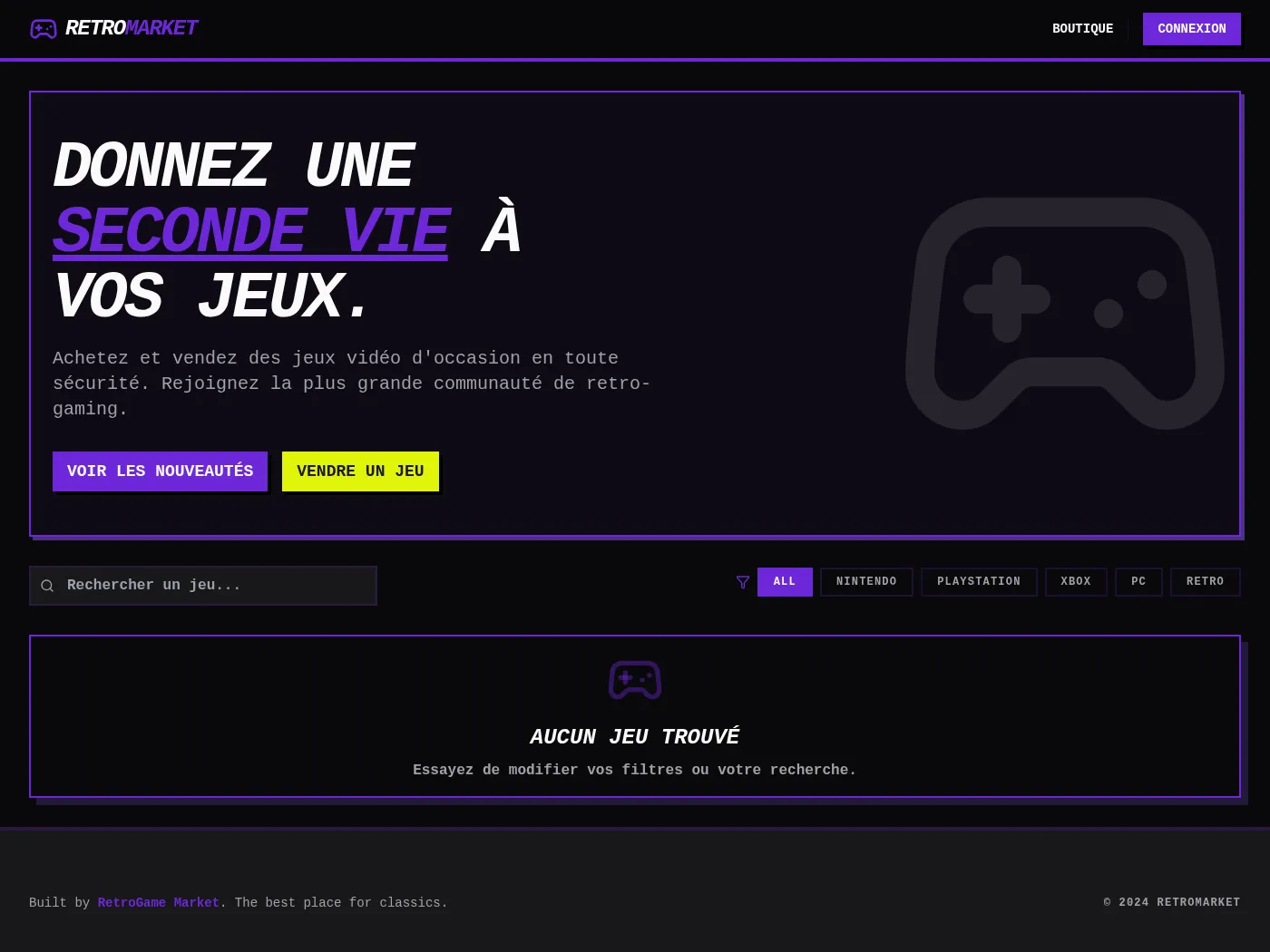 RetroGame Market