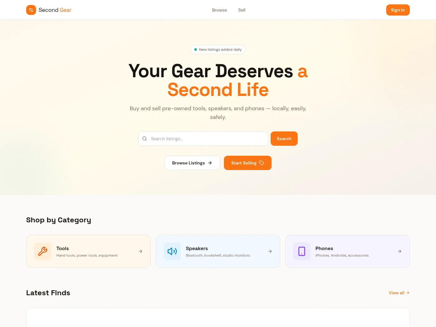 Second Gear Marketplace