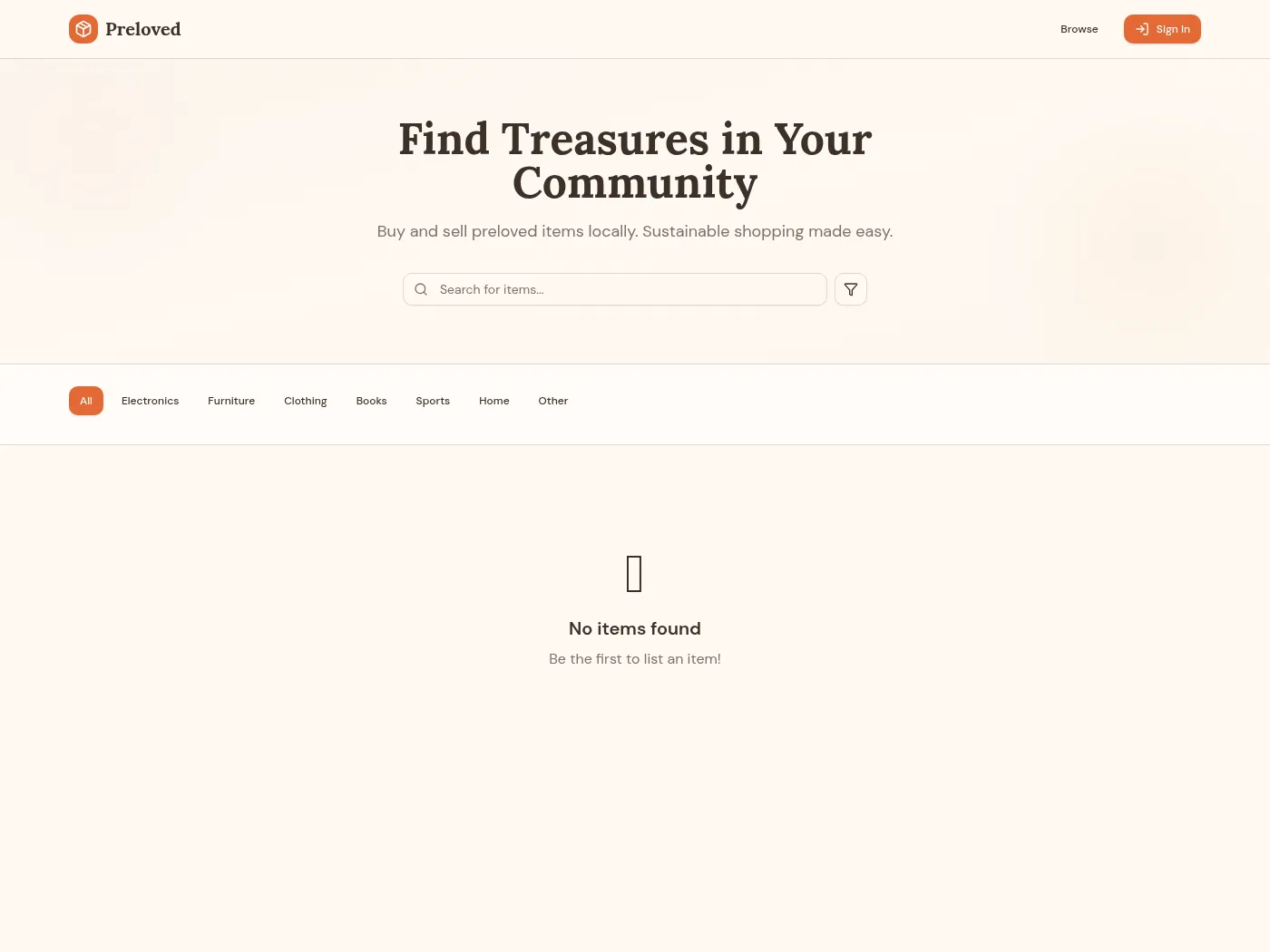 Preloved Marketplace