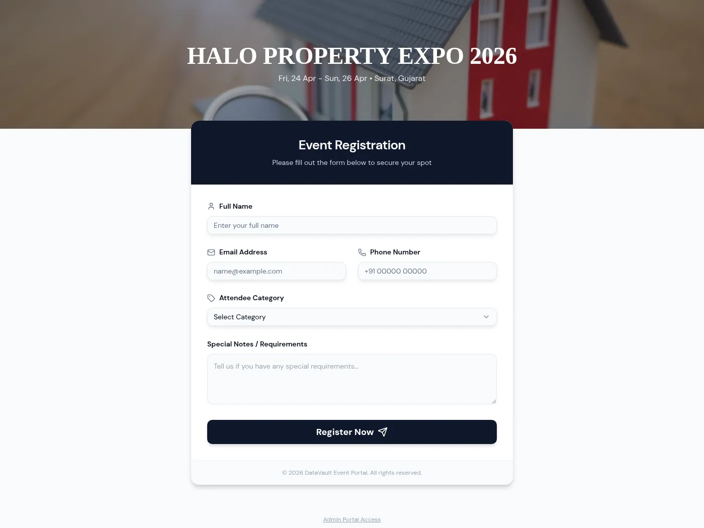 Secure Data Form Portal