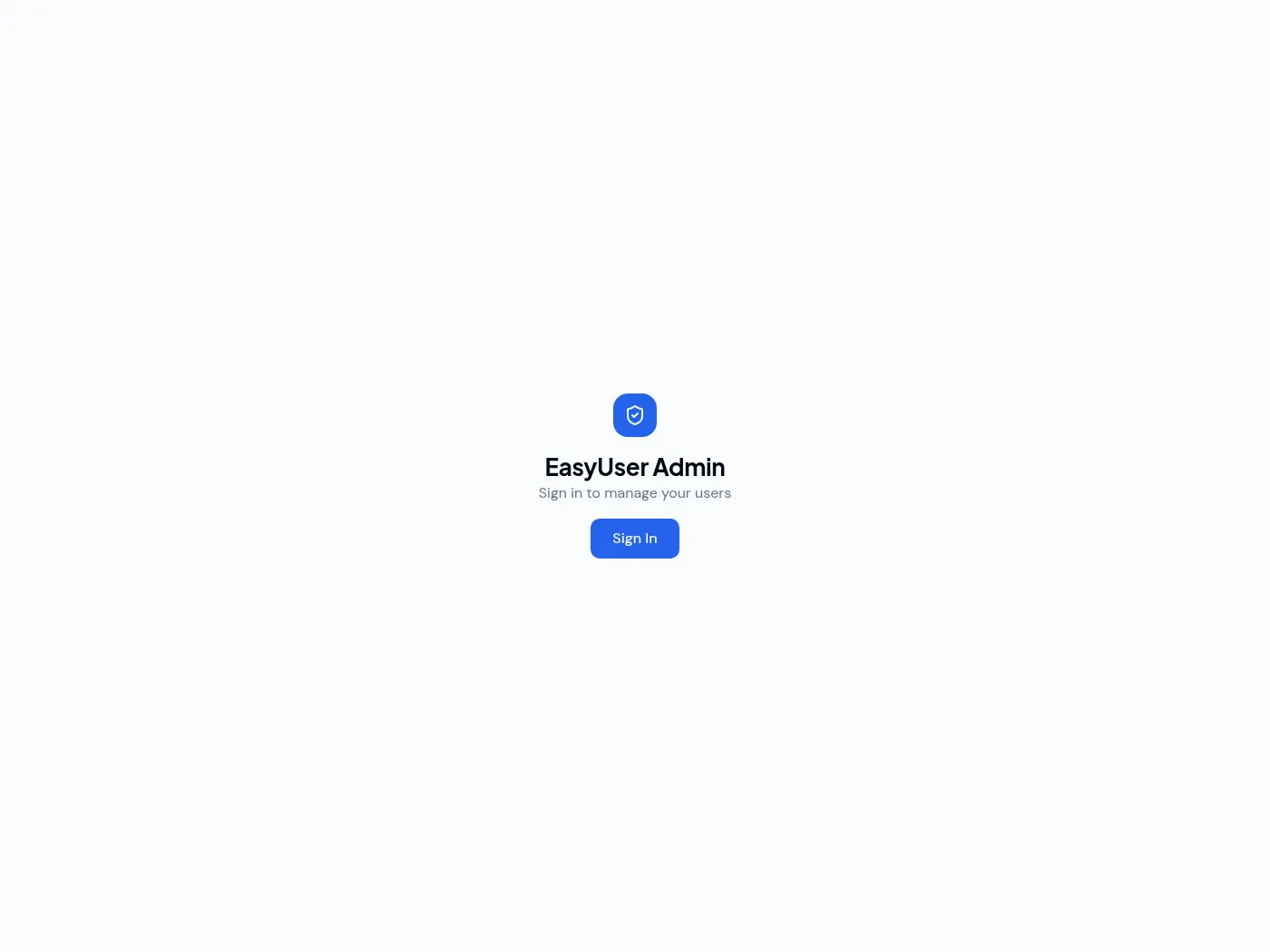 EasyUser Admin