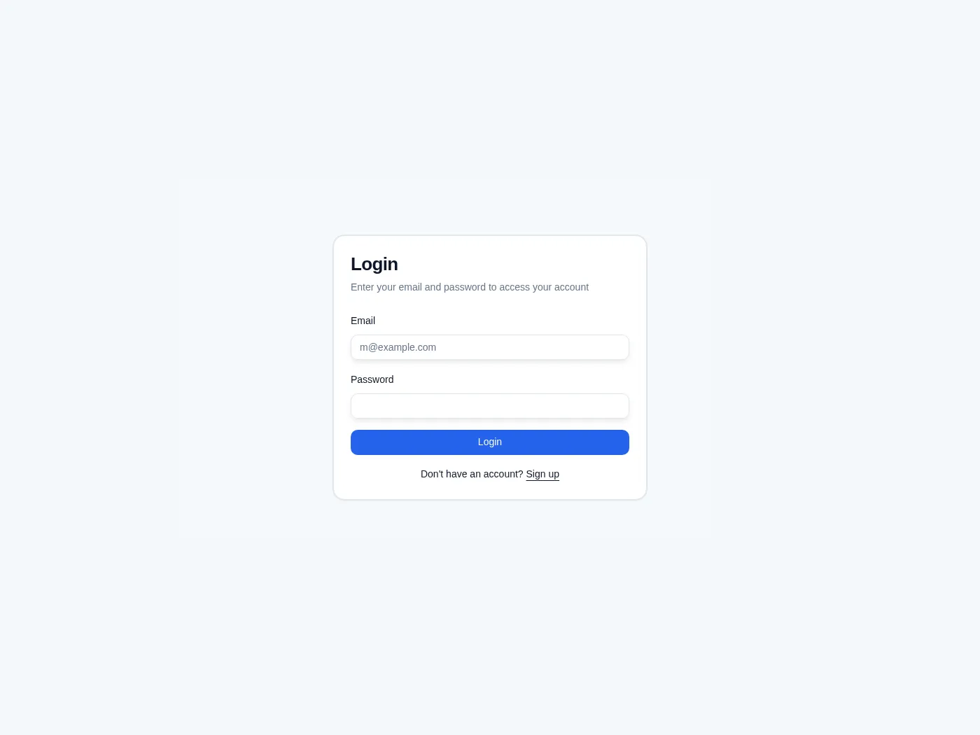 User Manager Template