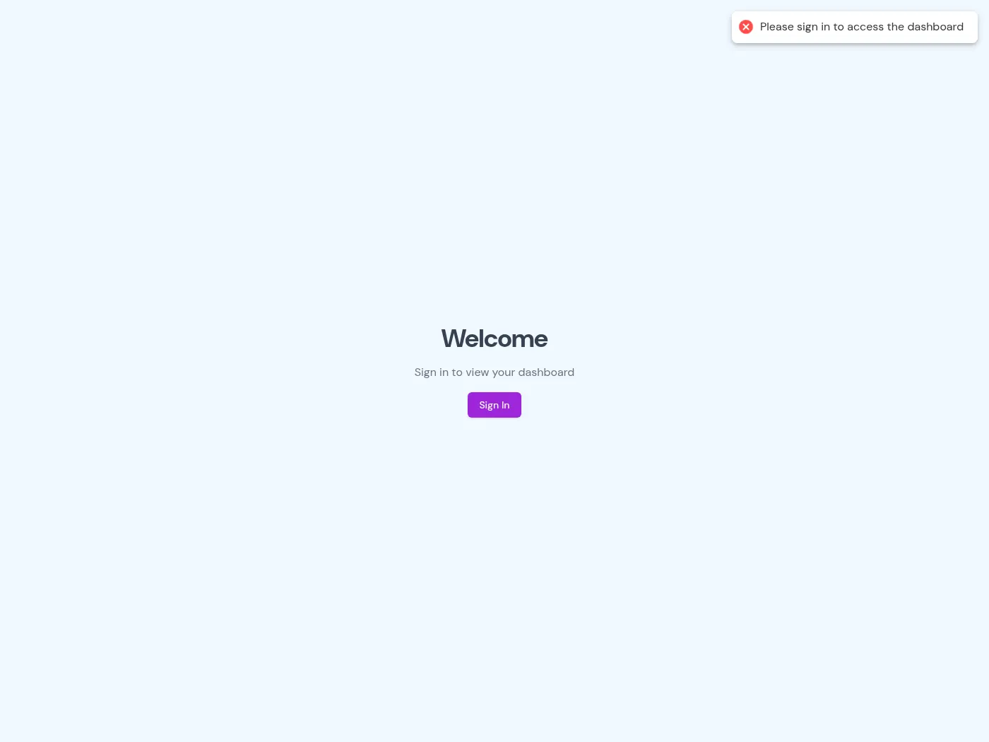 User Stats Dashboard