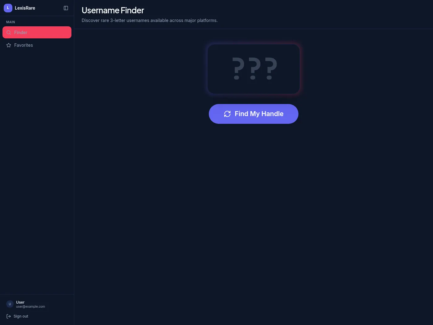 3-Letter Name Finder