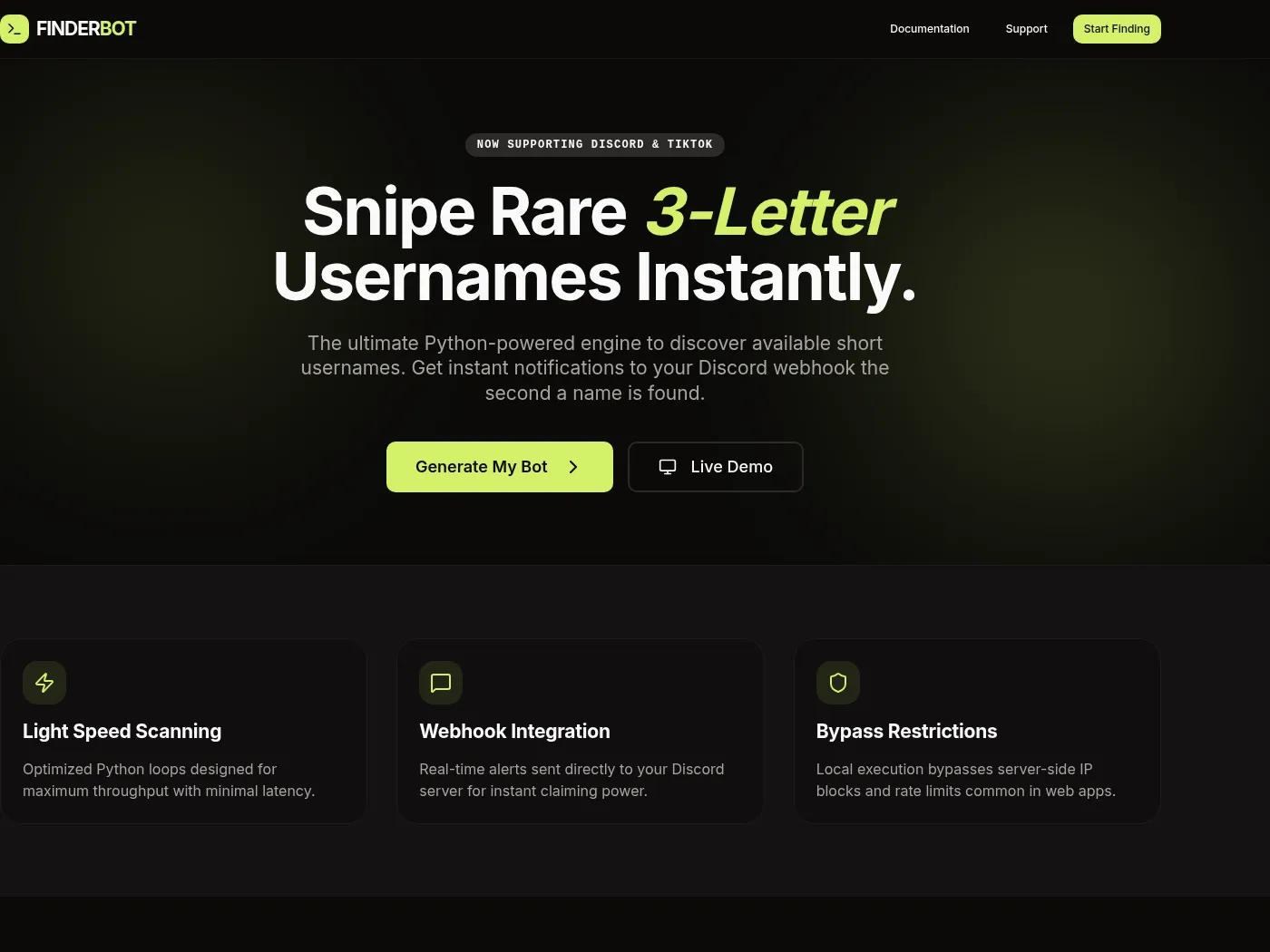 Username Finder Bot