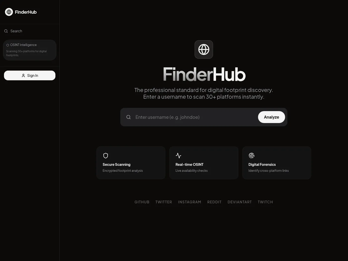 Username Finder Hub