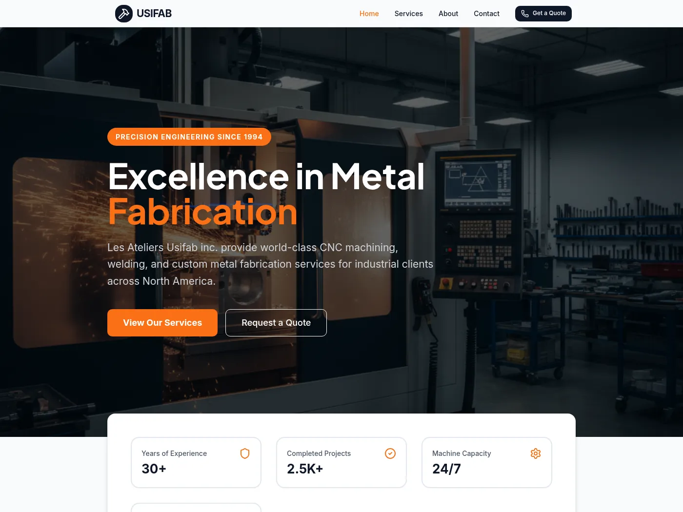 USIFab Website Redesign