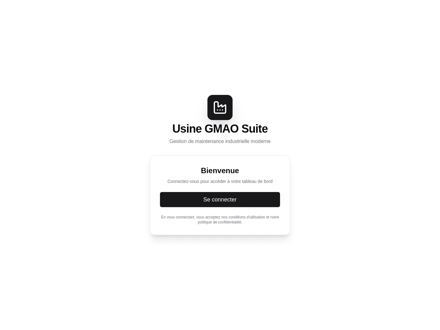 Usine GMAO Suite