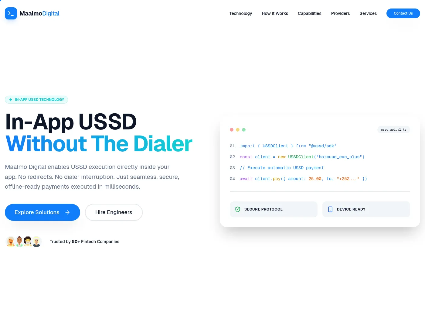 USSD Solutions Portal