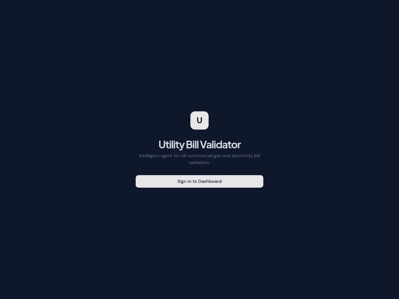 Utility Bill Validator