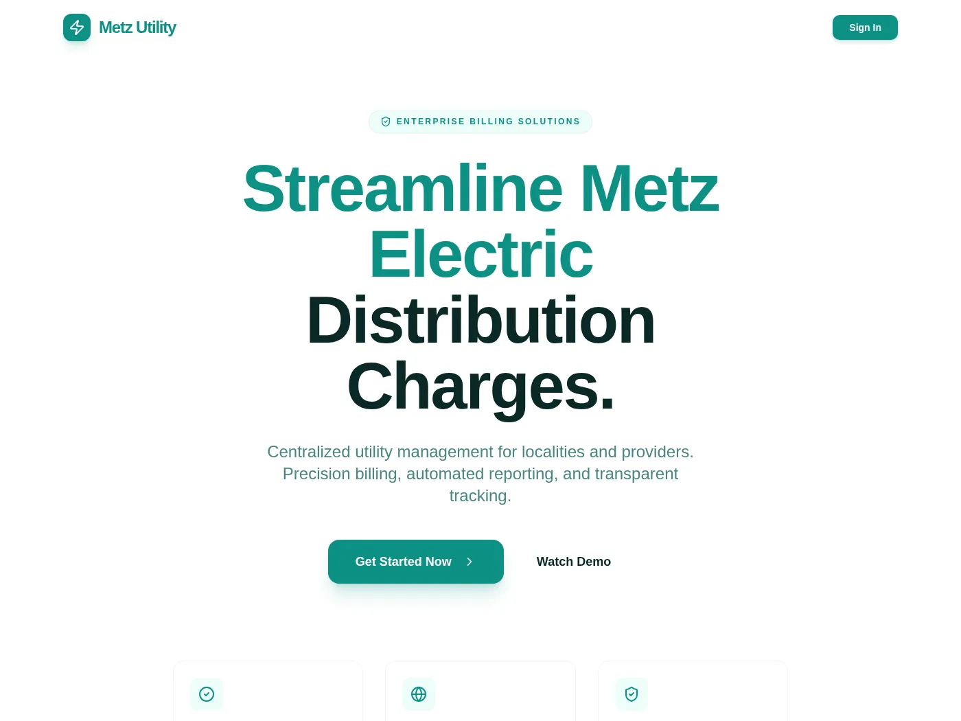 Metz Utility Billing App