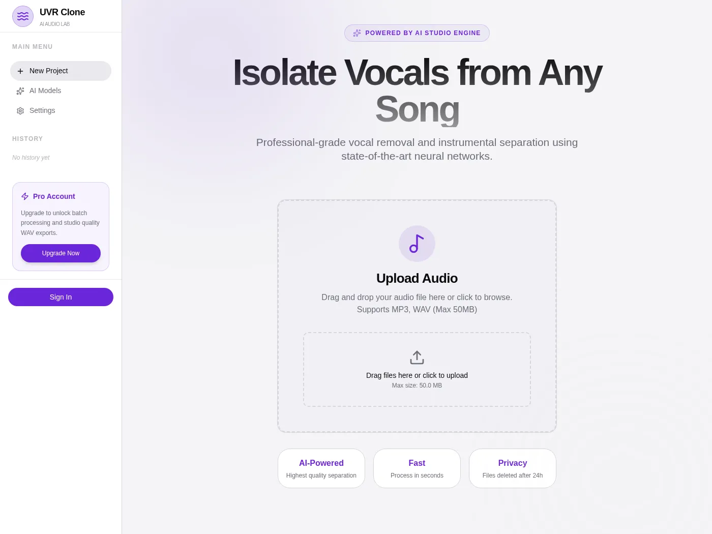 VocalRemover Clone