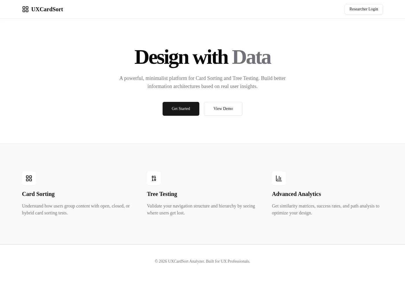 UX Card Sort Analyzer