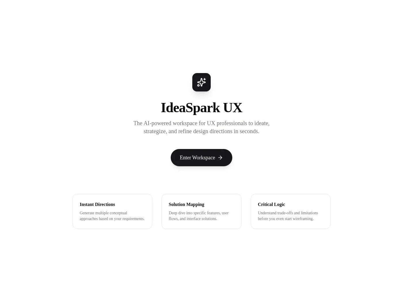 IdeaSpark UX Generator
