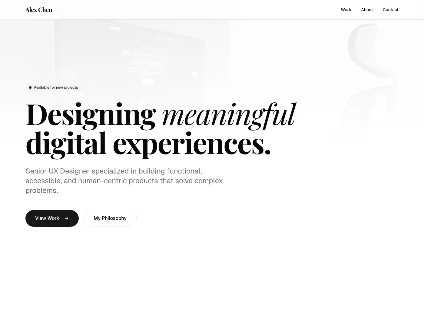 UX Designer Portfolio