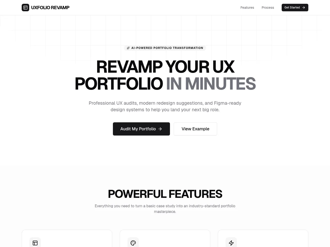 UXfolio Revamp Studio