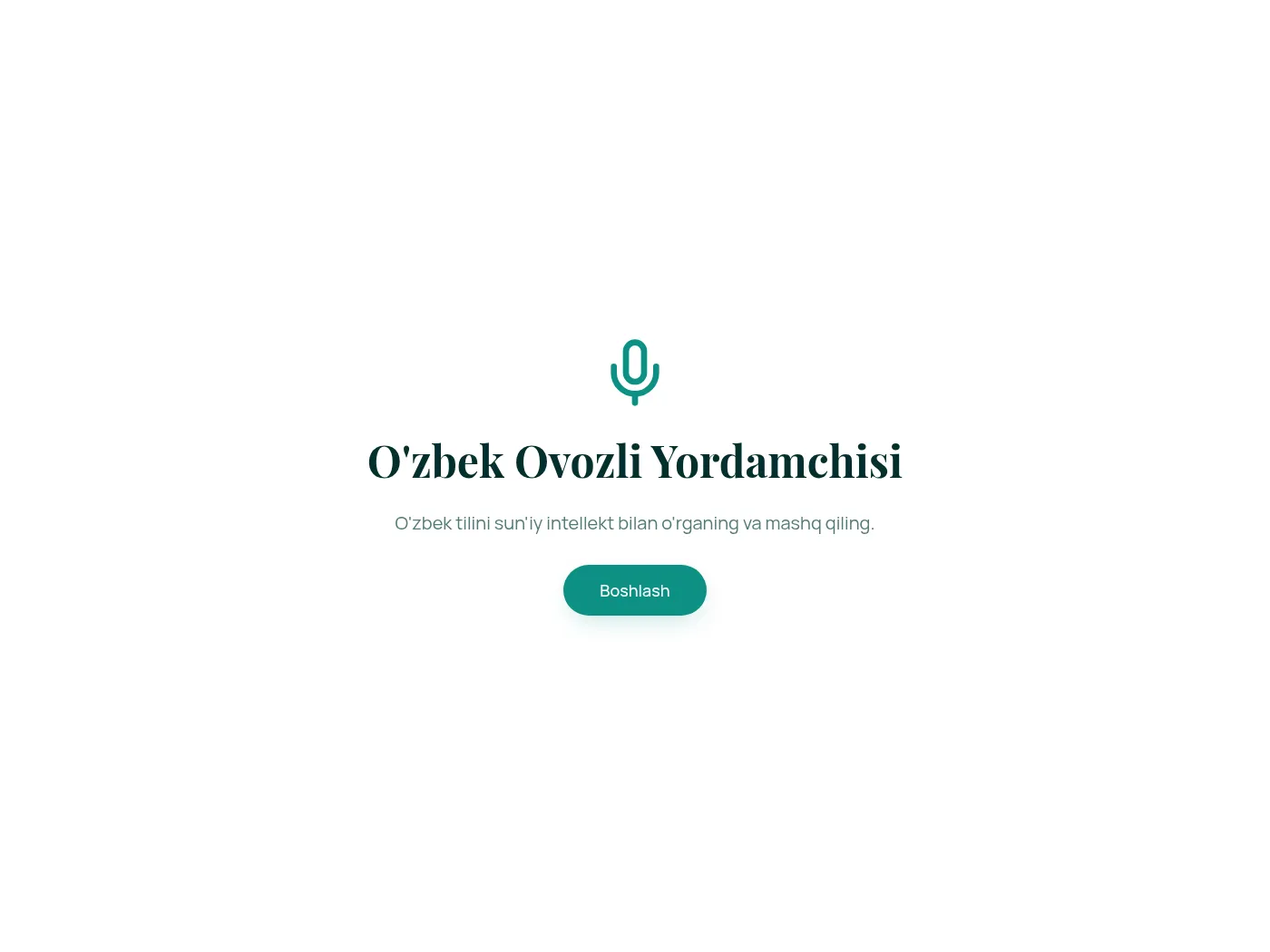 Uzbek Voice Assistant