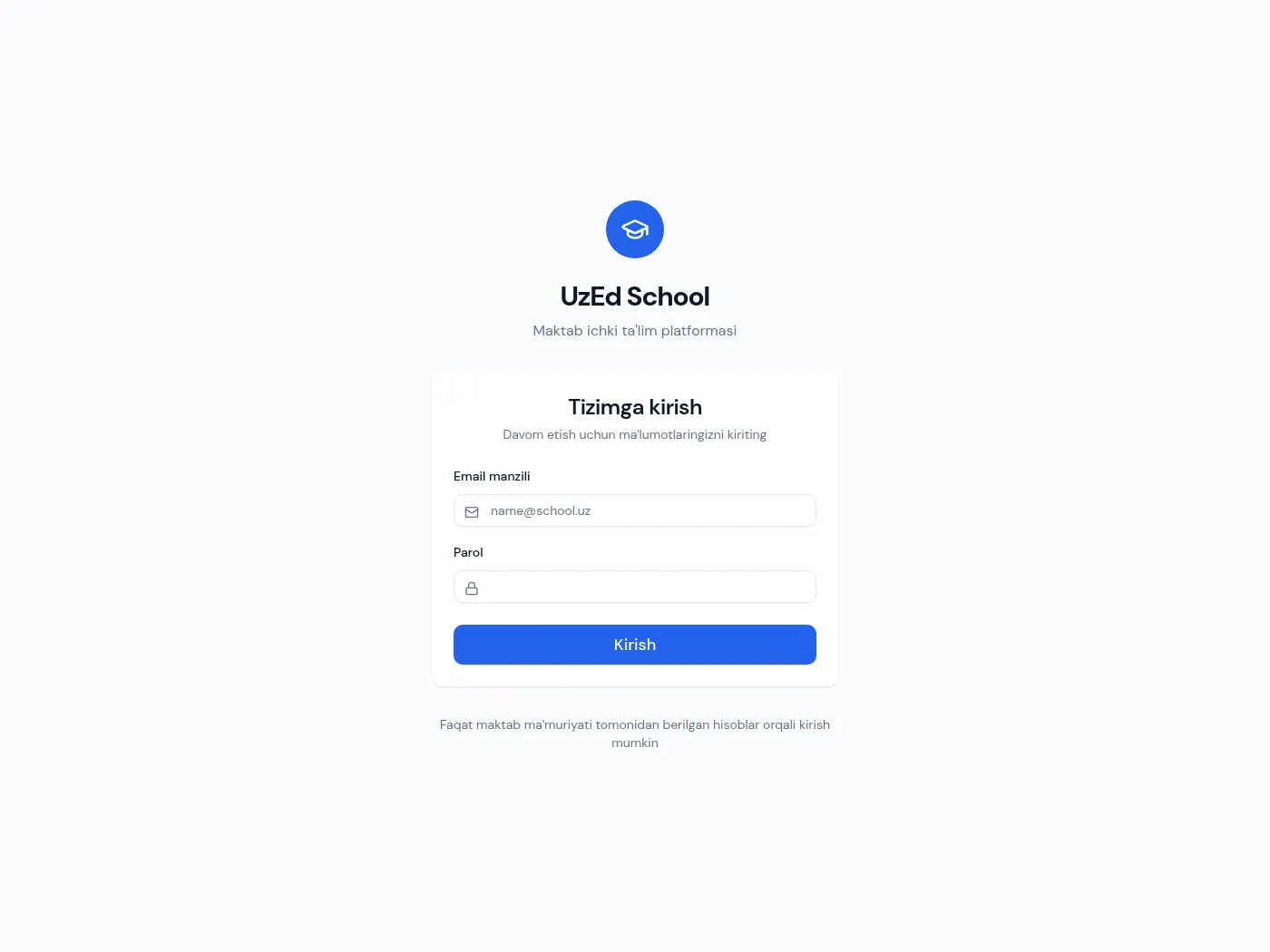 UzEd School Platform
