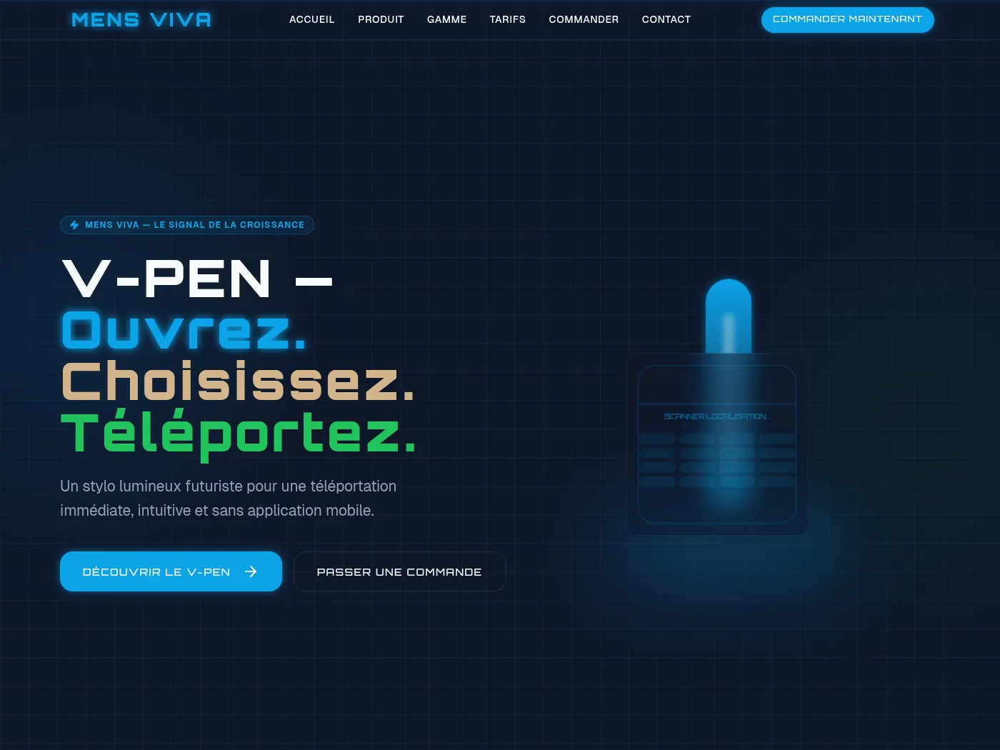 V-PEN Futuristic Landing