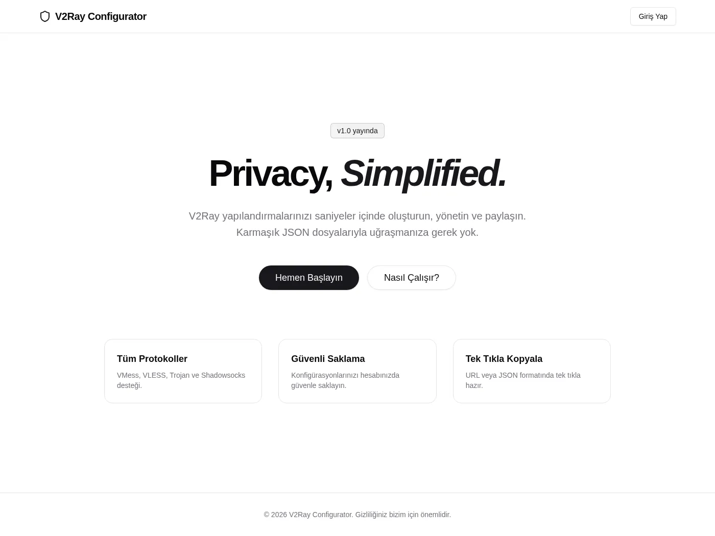 V2Ray Configurator
