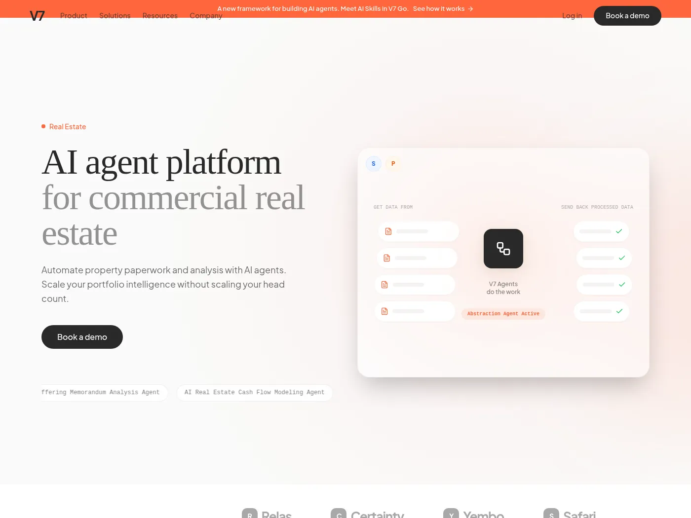 V7 Real Estate AI Page