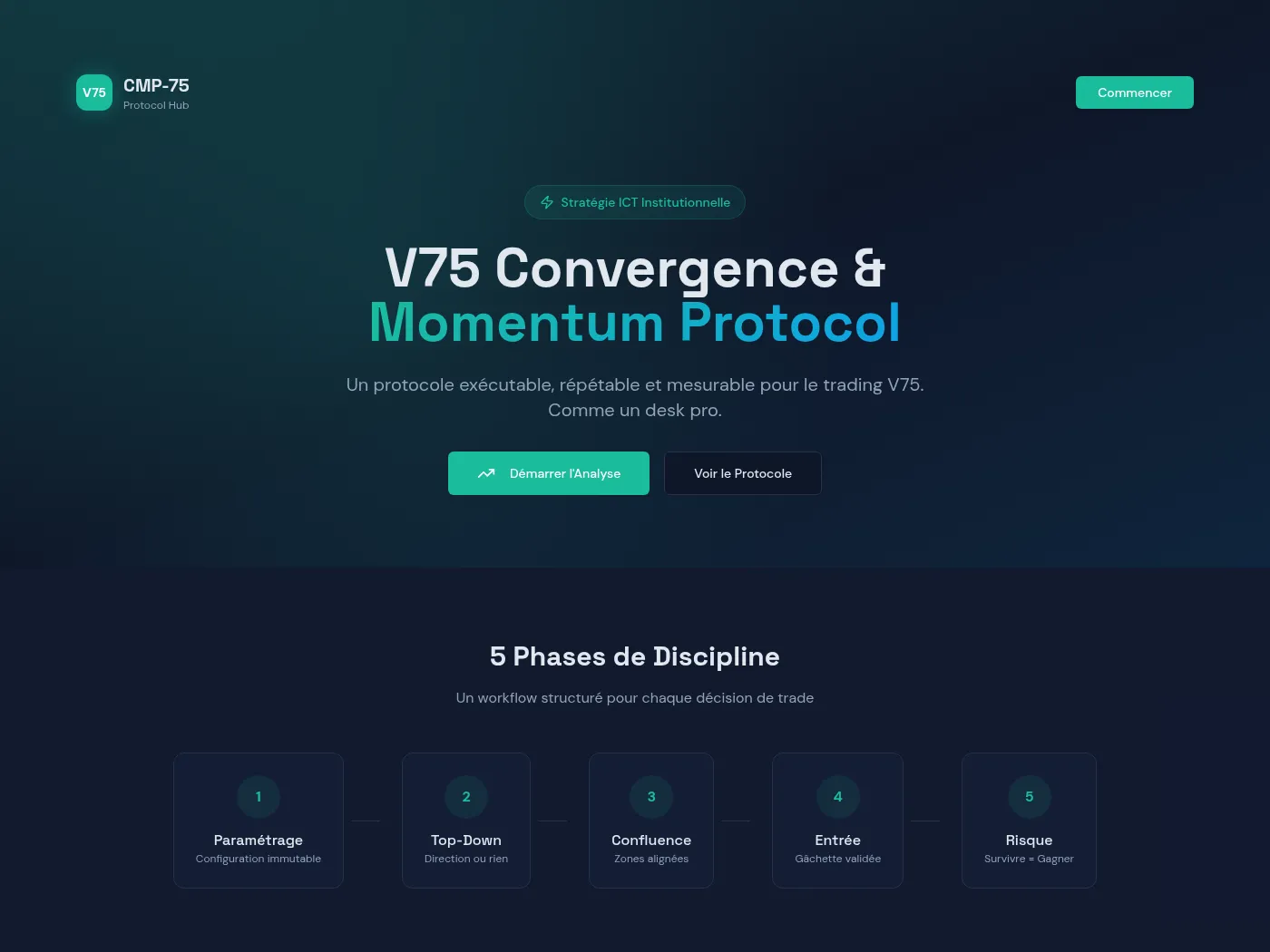 V75 Strategy Protocol Hub