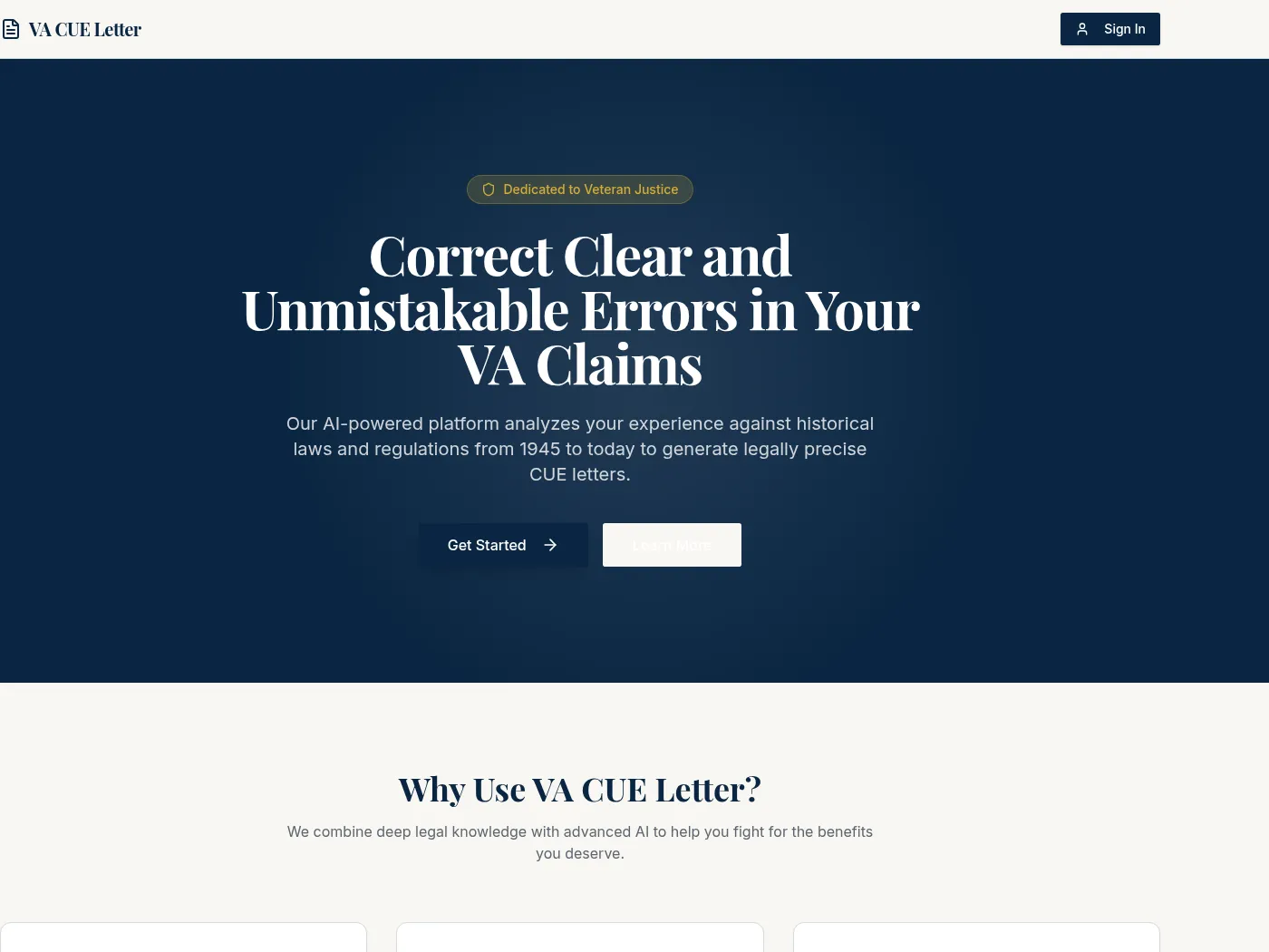 VA Error Letter Generator