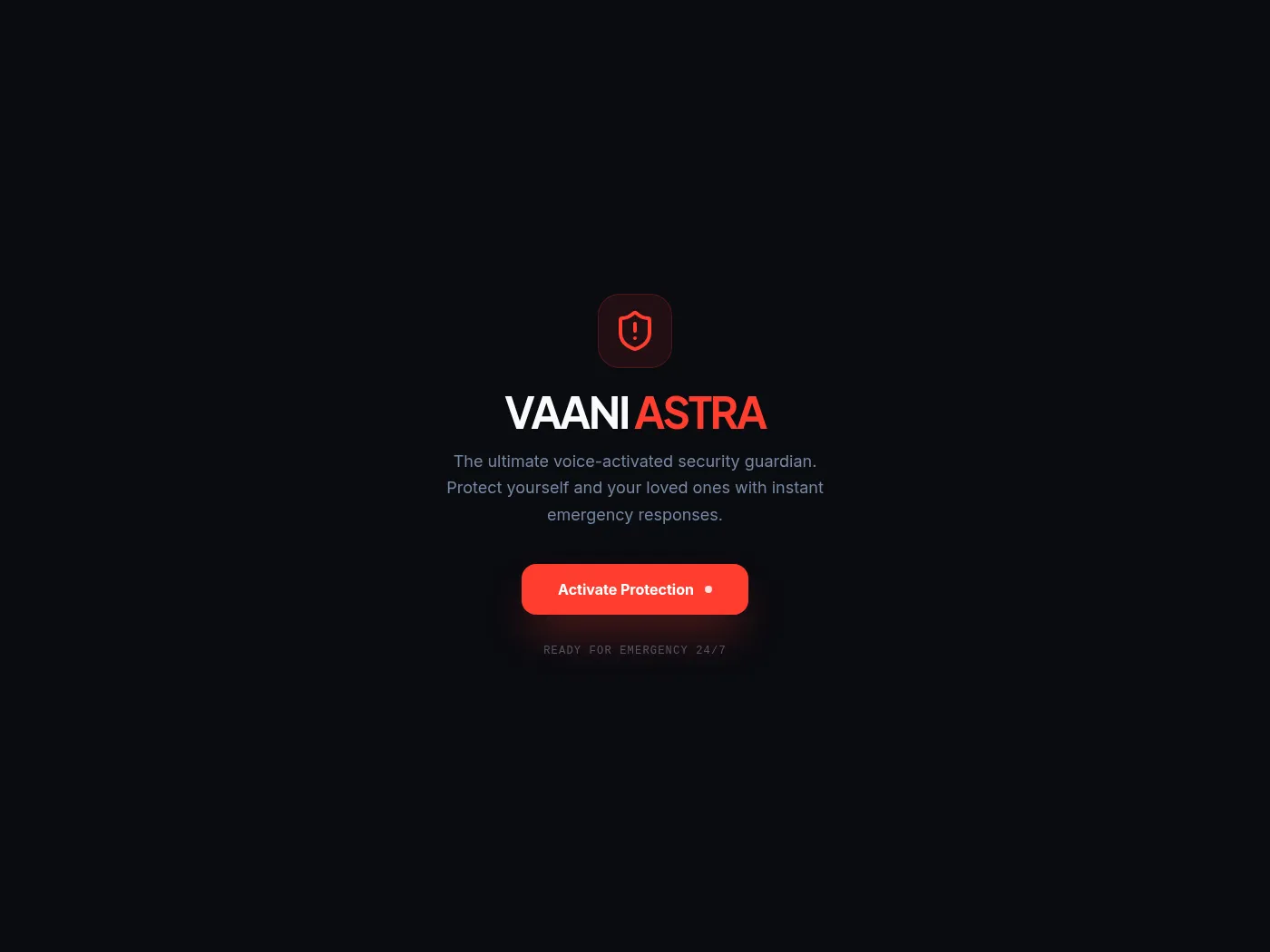Vaani Astra SOS Web App