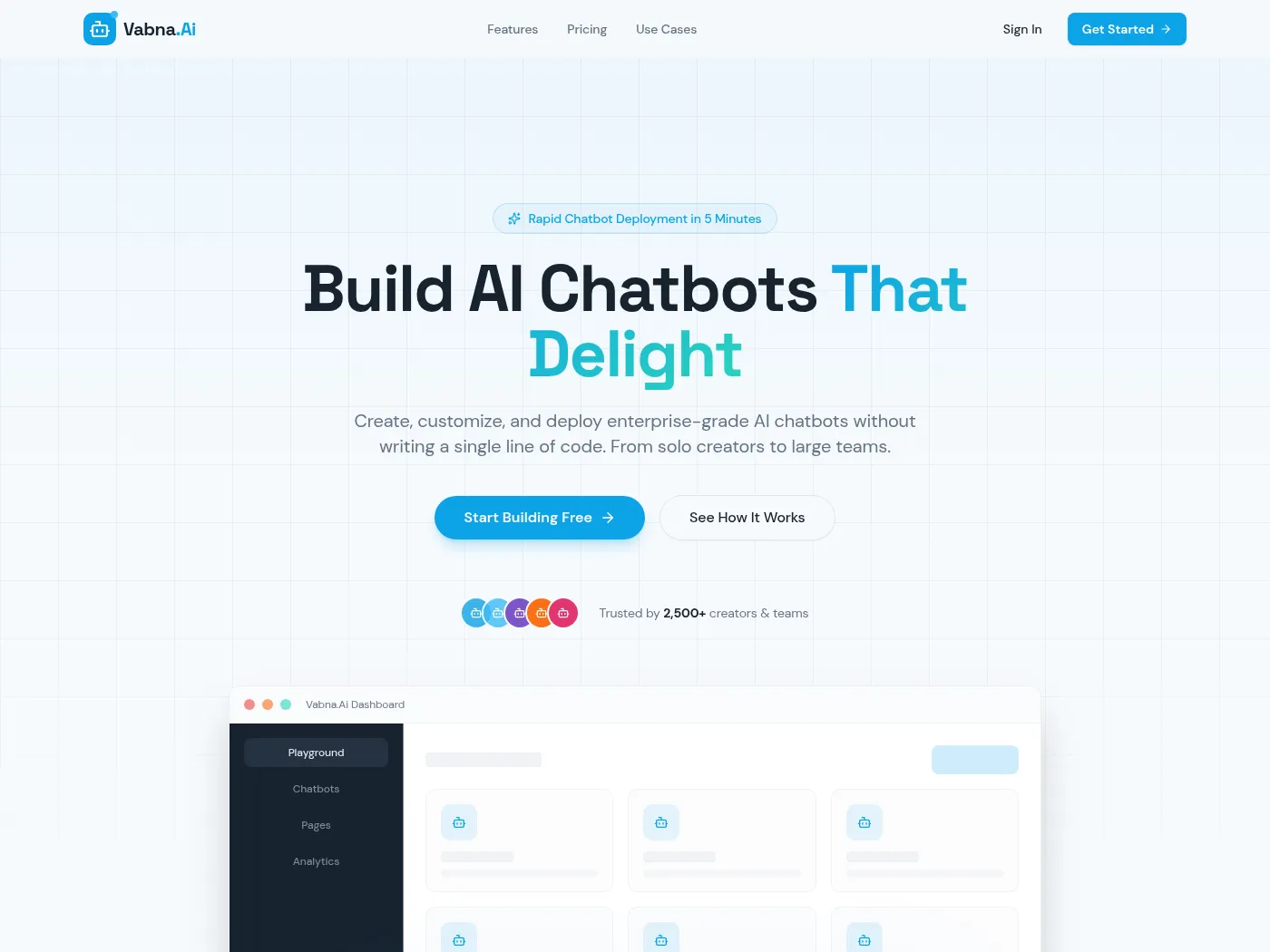 Vabna.Ai Rapid Chatbots