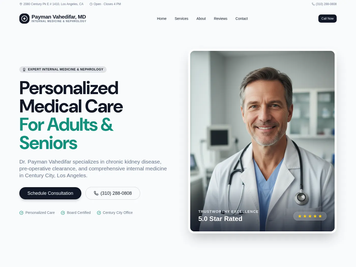 Vahedifar Practice Website