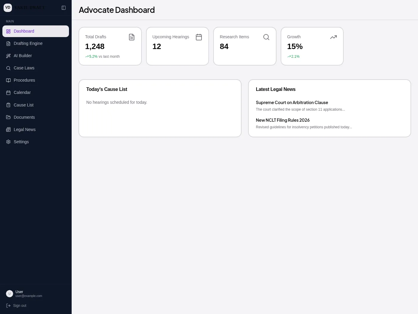 Vakil Draft Suite
