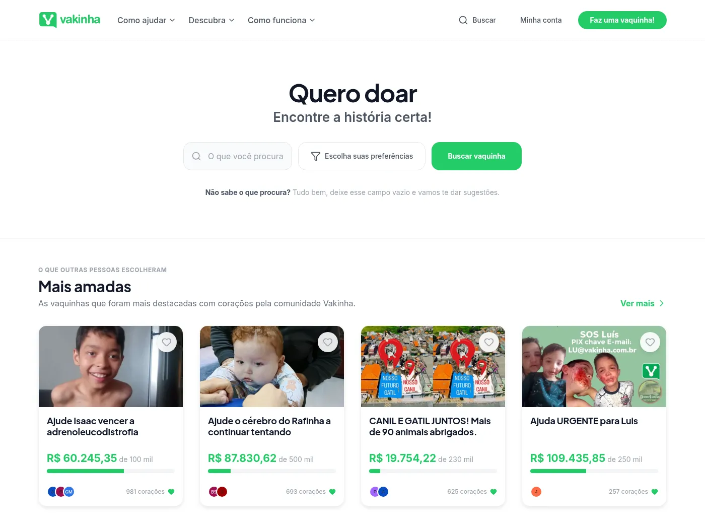 Vakinha Donation Clone