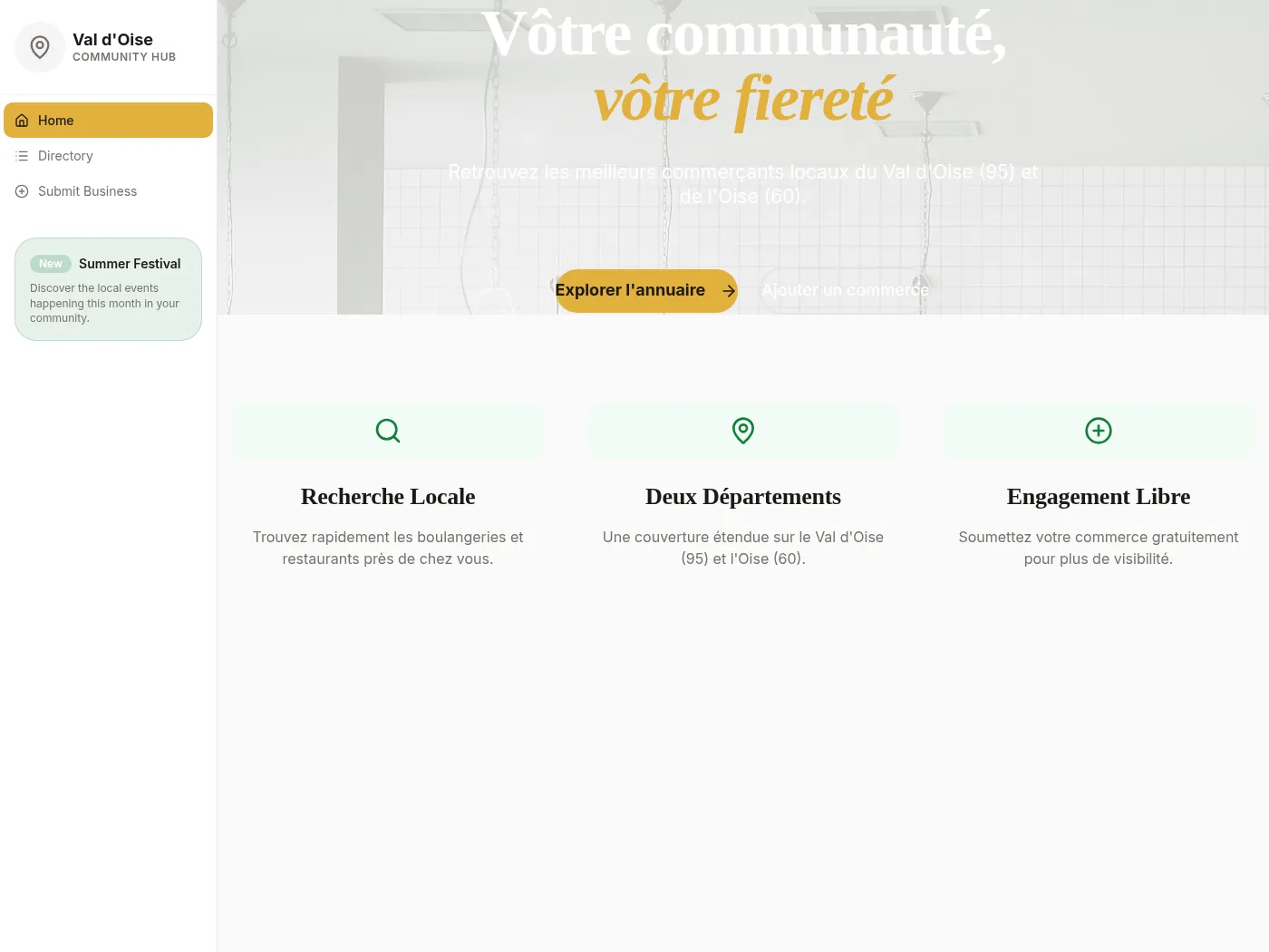 Val d'Oise Community Hub