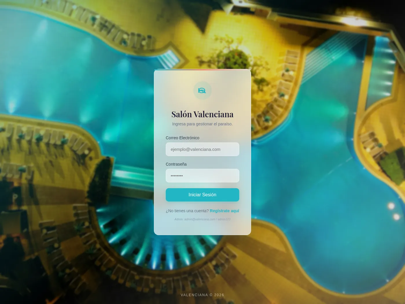 Valenciana Event Login
