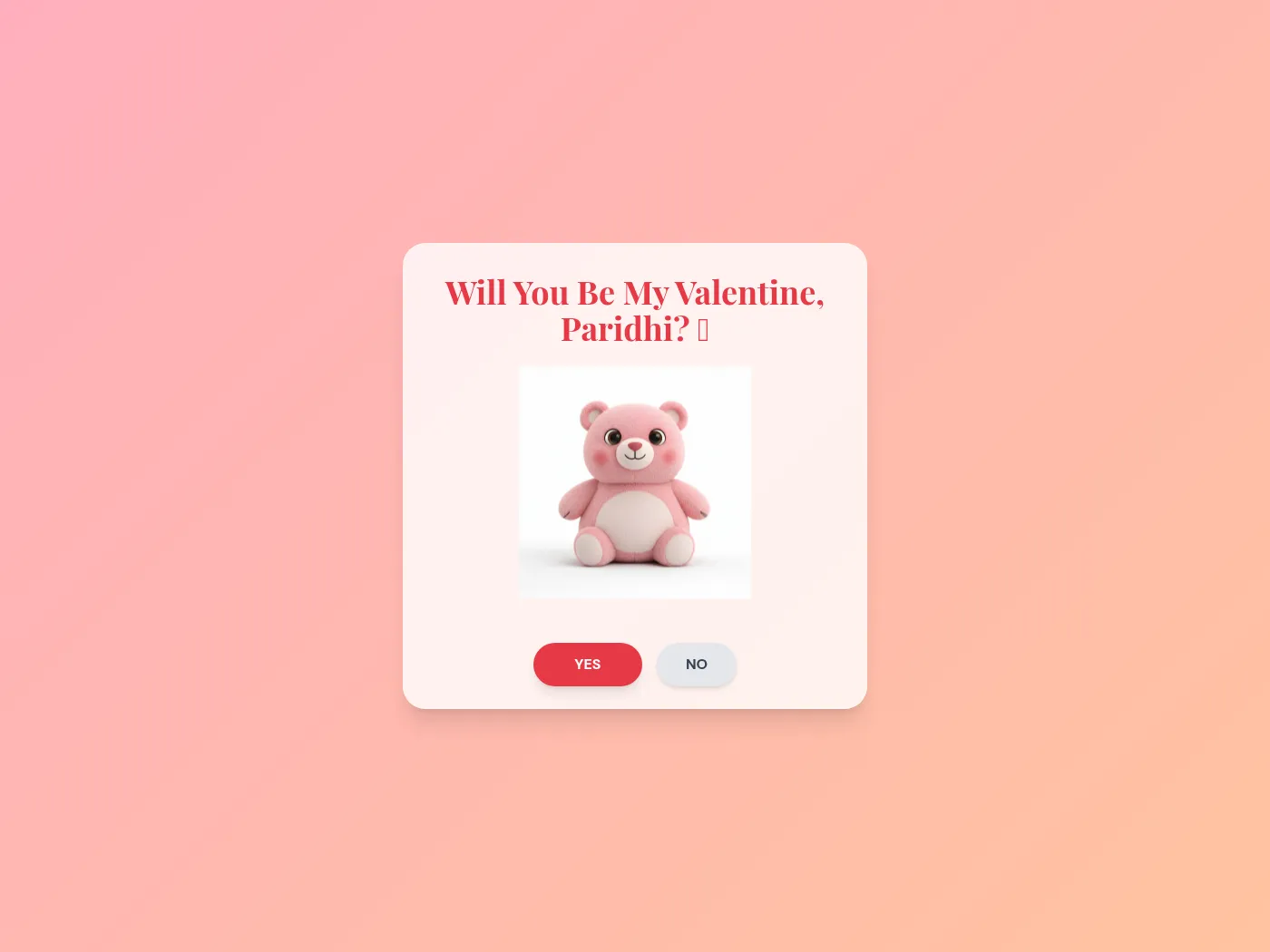 Valentine For Paridhi