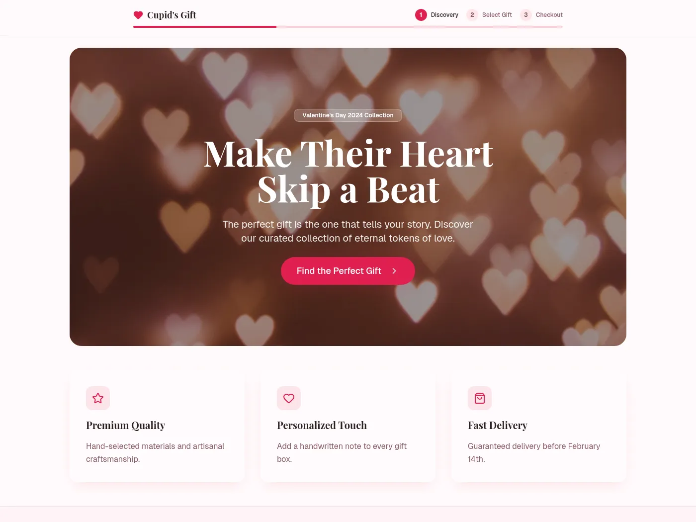 Valentine Funnel Page