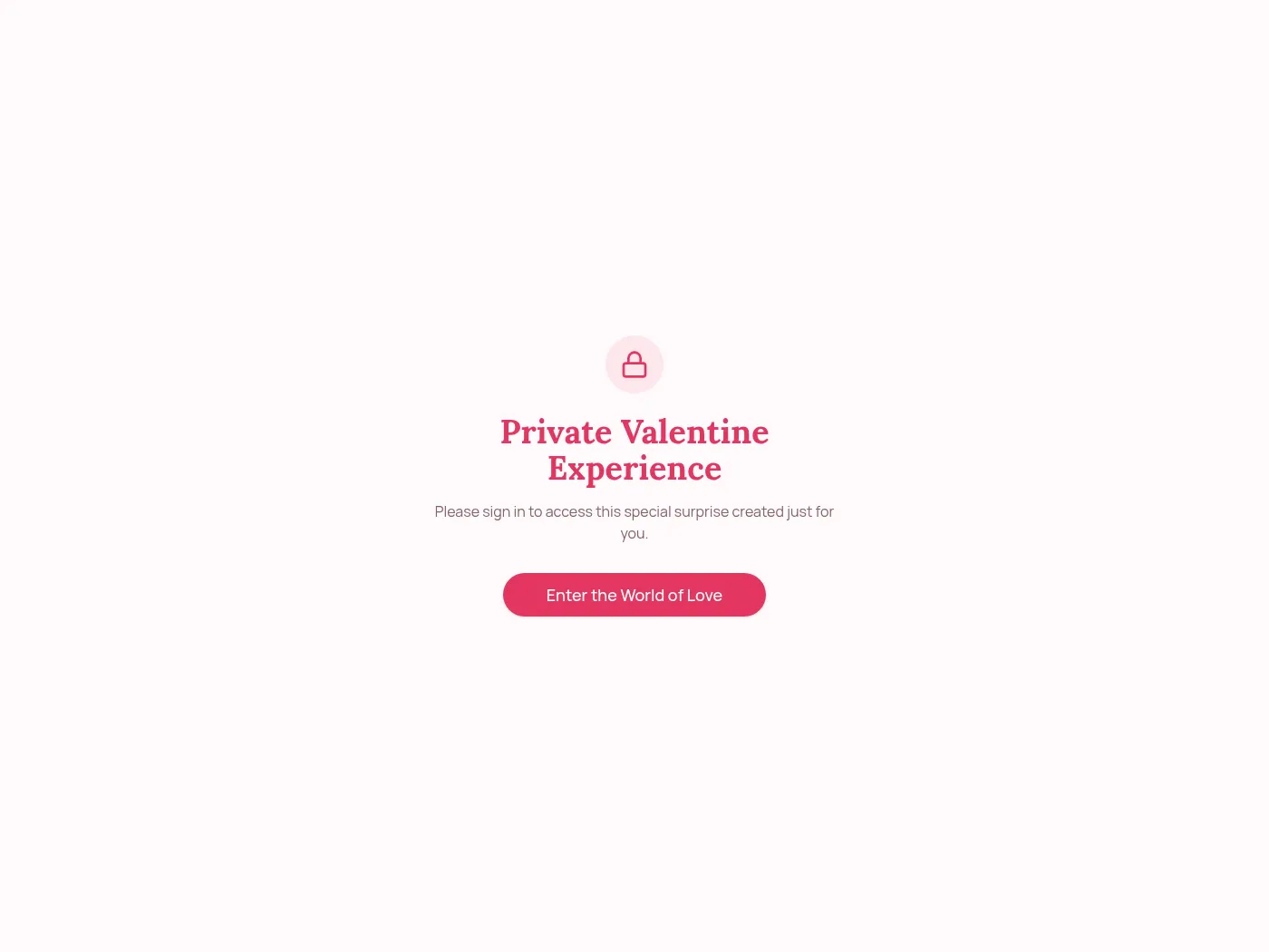 Valentine Interactive Game