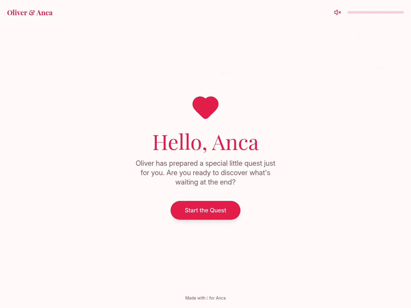 Valentine Quest for Anca