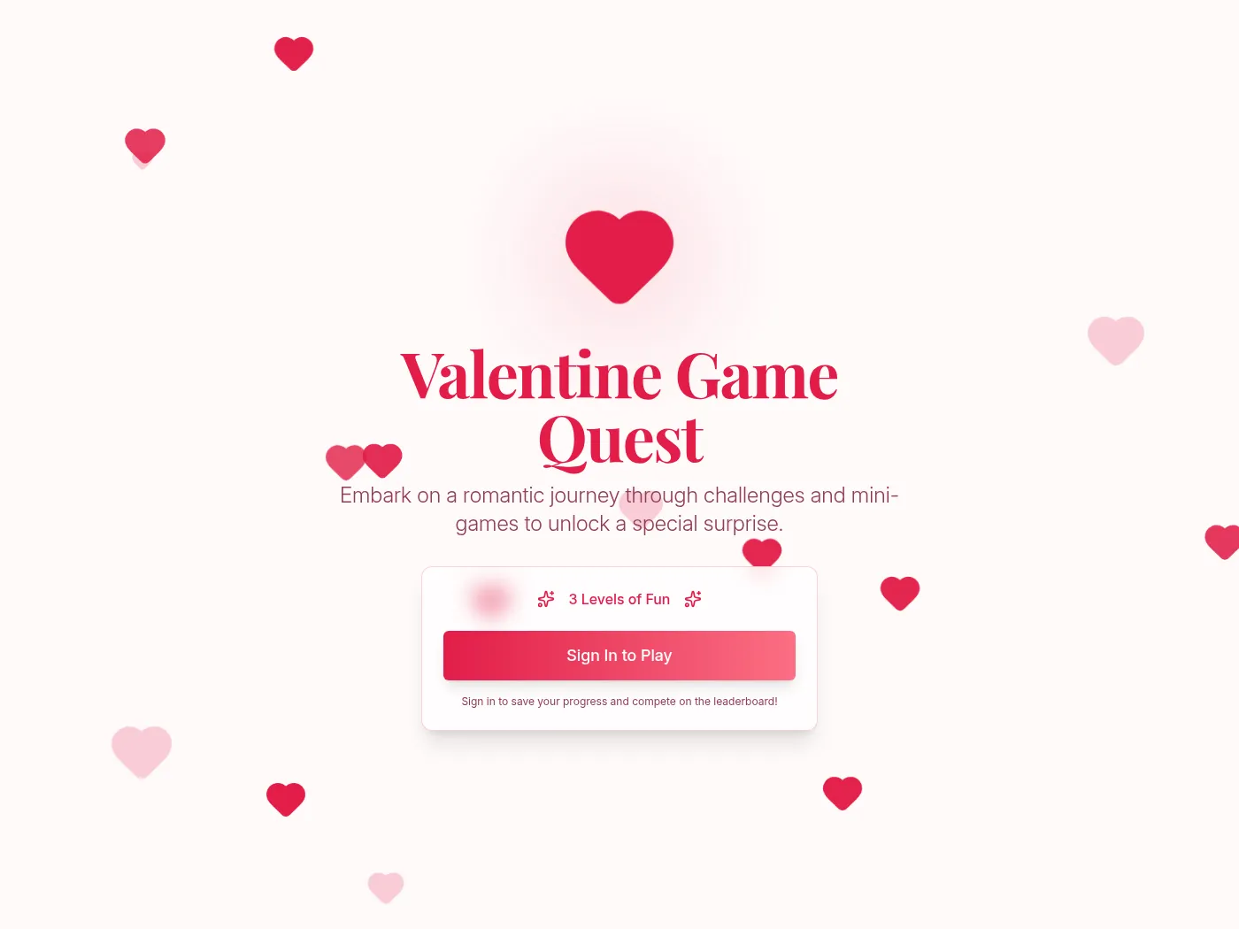Valentine Game Quest