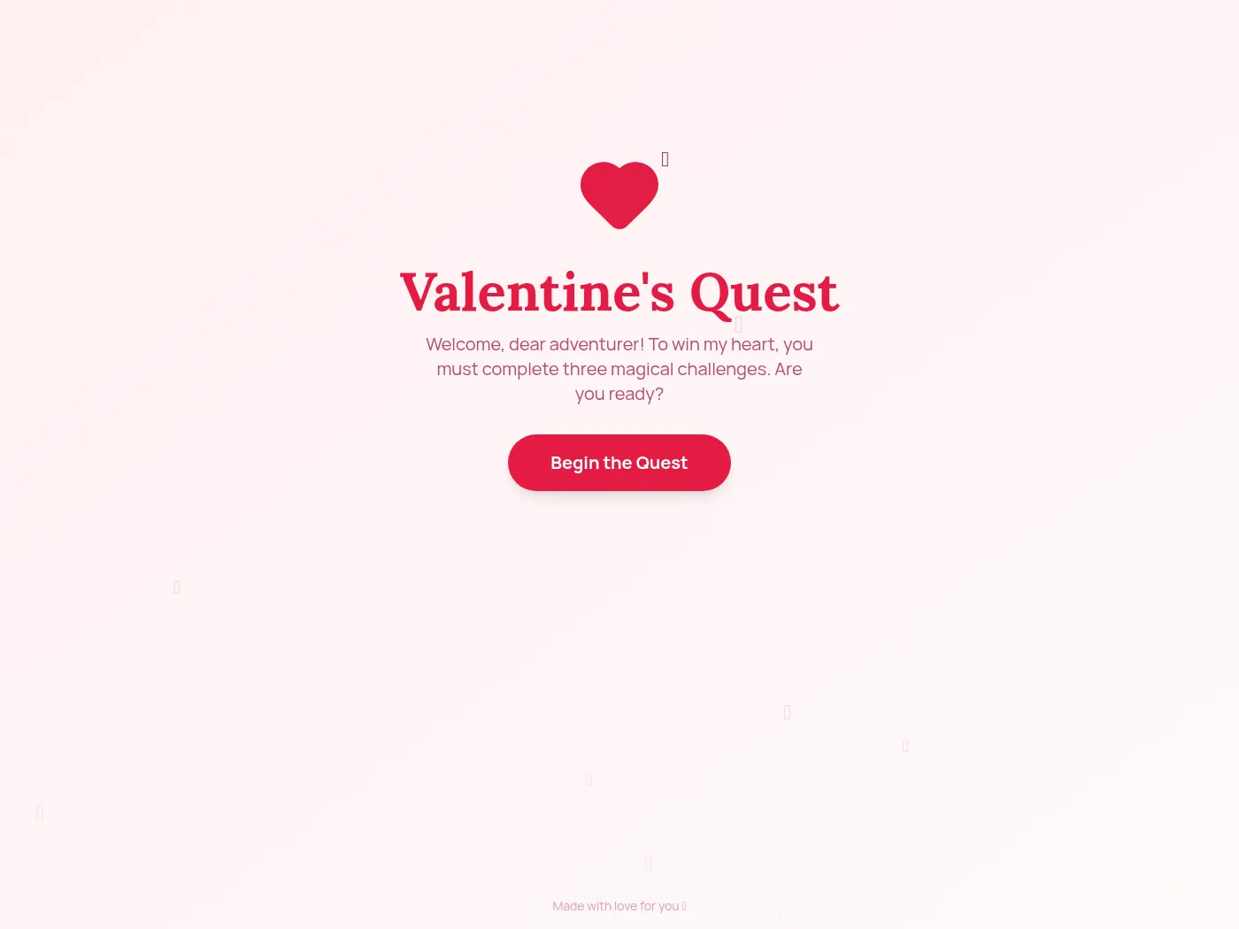 Valentine Game Quest