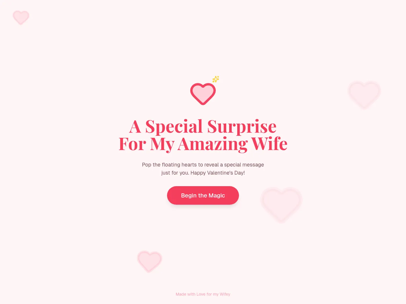 Valentine's Message Game