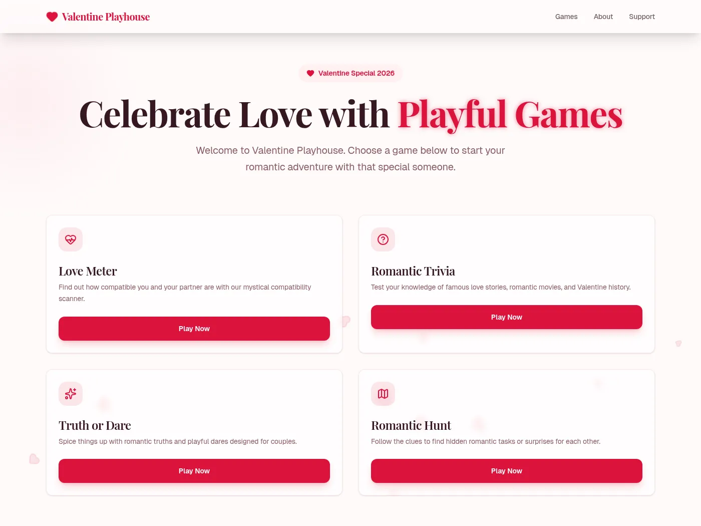 Valentine's game