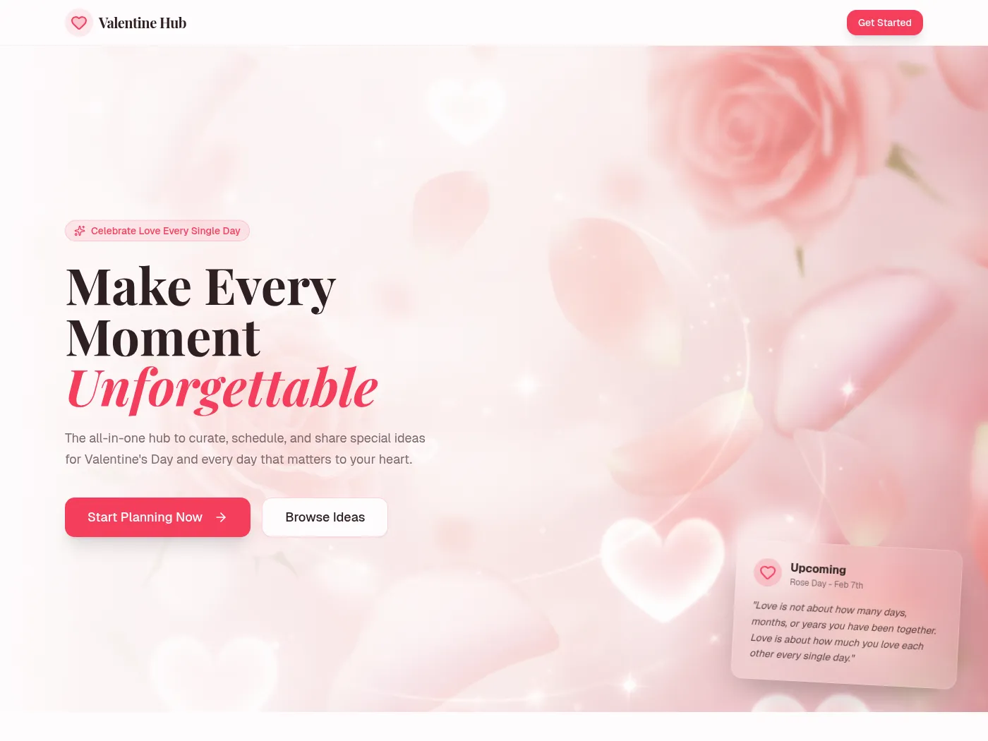 Valentine Moments Hub