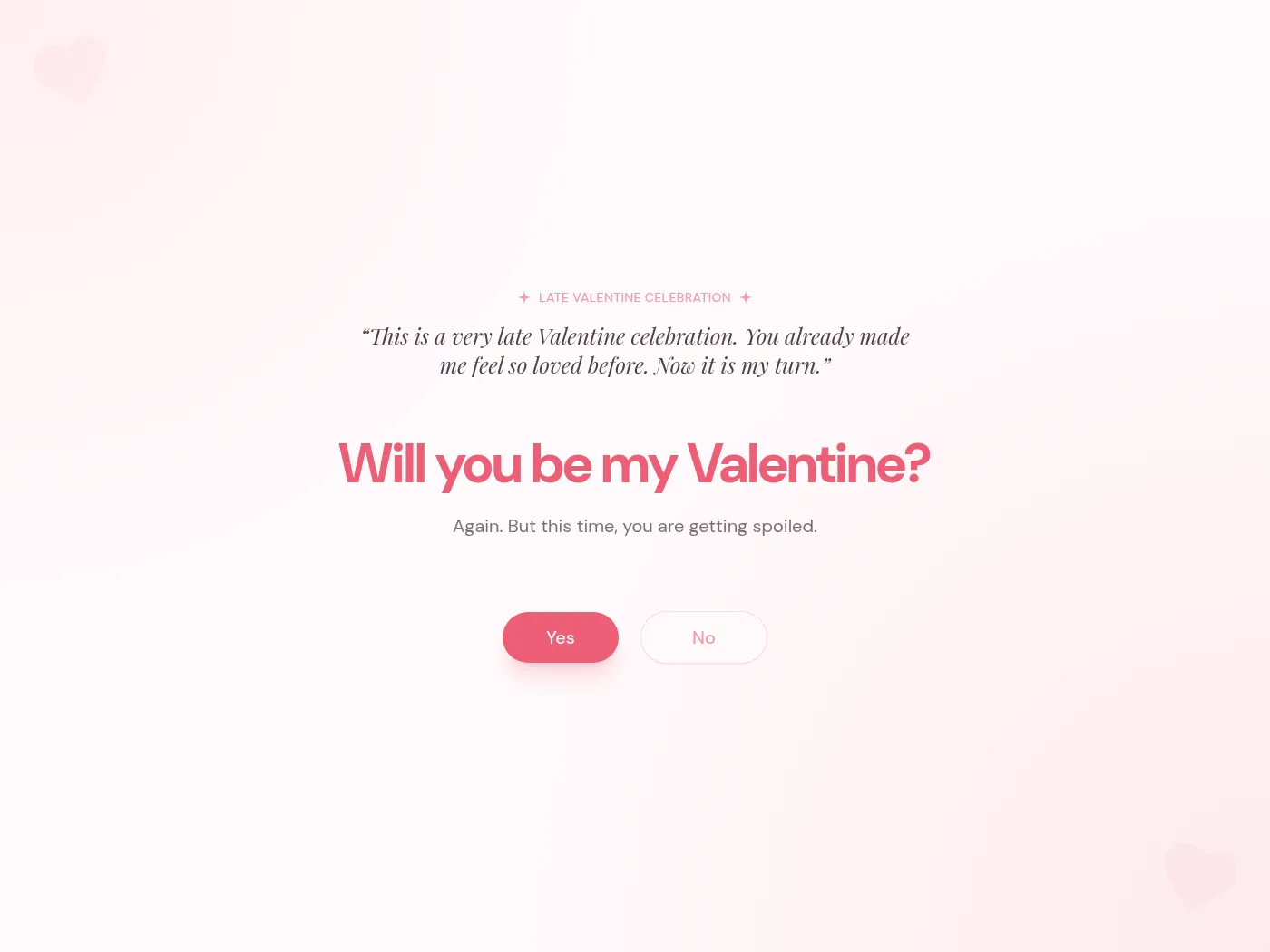 Spoiled Valentine Page