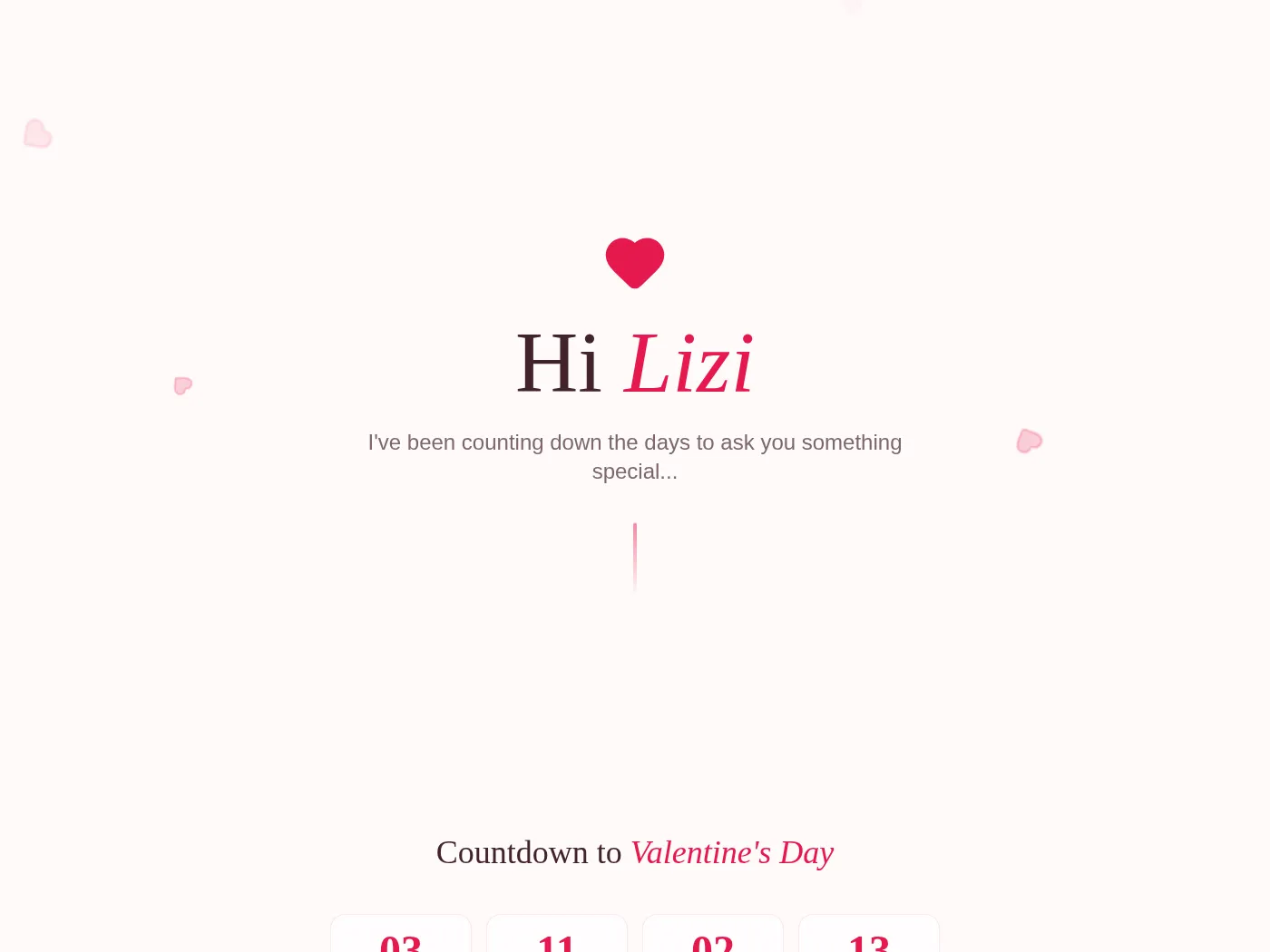Lizi's Valentine Invite