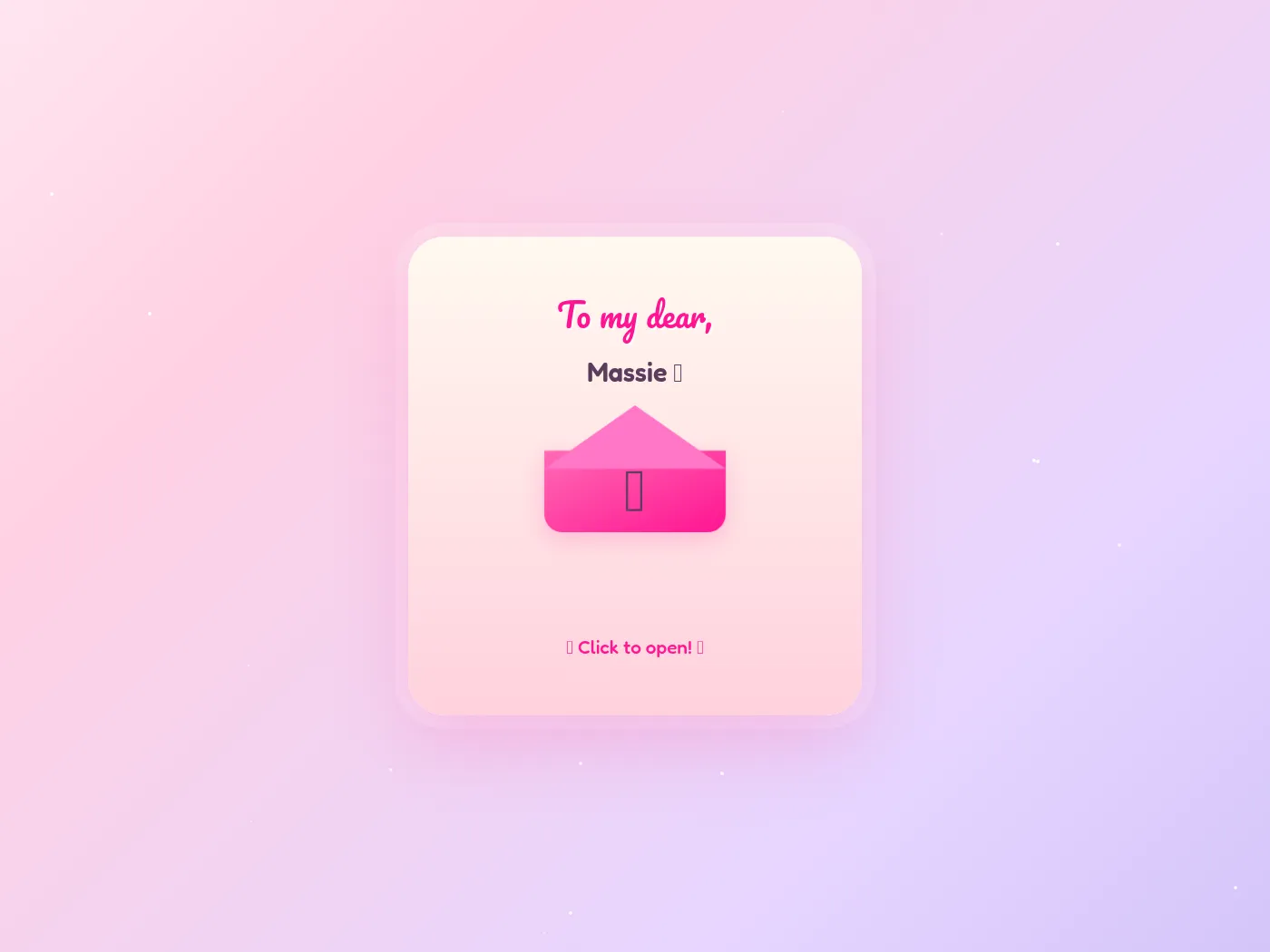 Valentine Letter App