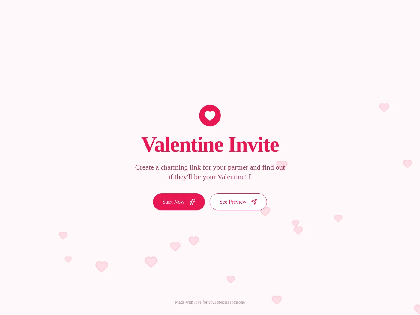 Valentine Invite Link