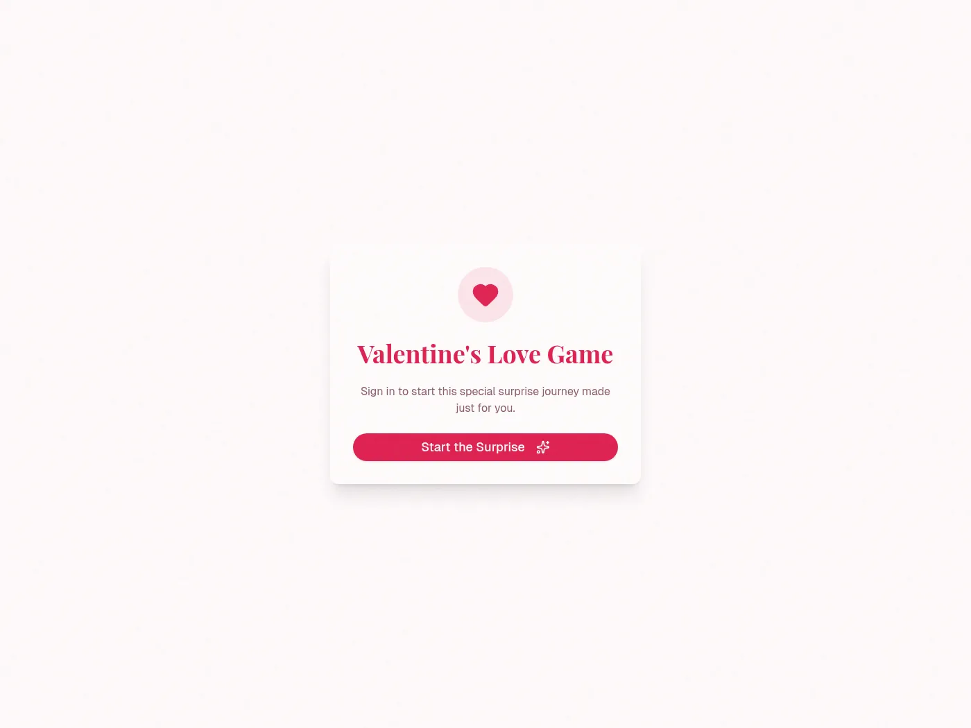 Valentine's Love Game