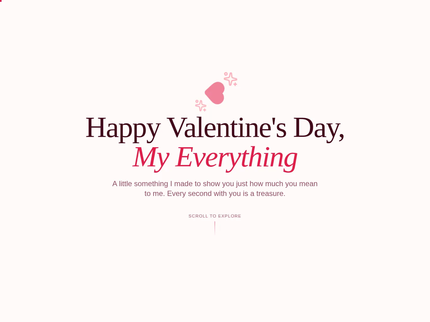 Valentine's Love Page